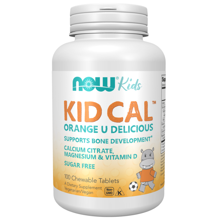 Kid Cal, 100 Chewables | NOW Foods | Vitamin Experts